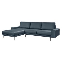 Ecksofa, B:274cm H:85cm T:178cm, blau, CREATION BY ROLF BENZ, Luxus-Microfaser (100% Polyester), Wohnzimmer, Sofas, "CR.450, Designecksofa, L-Form",
