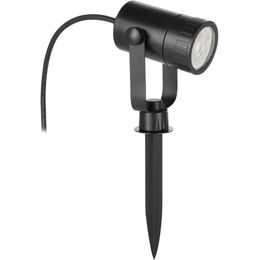 Eglo Stehlampe "NEMA-Z Stehleuchte, Außenleuchte, Spot, Erdspieß, schwarz, ZigBee 3.0", Ø 9cm H: 11,5cm, 1 Stk., schwarz, Terasse, Leuchten, App /