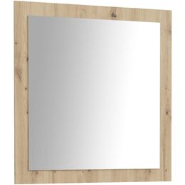 FORTE Garderobenspiegel "Baccio", B/H/T: 83cm x 88cm x 1,8cm,matt, braun, Spiegel, Spiegel, Rahmenoptik, Artisan Eiche