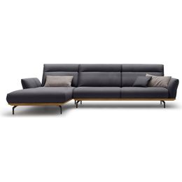 Ecksofa, B:338cm H:103cm T:183cm, schwarz, CREATION BY ROLF BENZ, NaturLEDER OSKAR (echtes Rindsleder), Wohnzimmer, Sofas, "CR.460 Designsofa mit