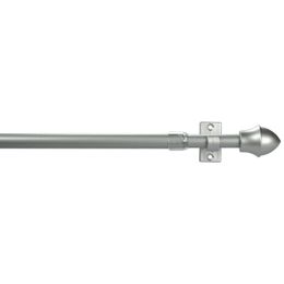 Scheibenstange Liedeco, Ø:12mm, silber, Kunststoff, Metall, Gardinenstangen, "Paradiso"