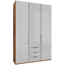 Dreht&uuml;renschrank Wiemann, B:148,5cm H:236cm T:58cm, braun, Floatglas, Holzwerkstoff, Schr&auml;nke, "Monaco", mit Glasfront sowie hochwertigen Beschl&auml;gen