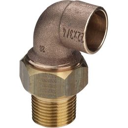 Viega Winkelverschraubung 144098 42 mm x R 1 1/2, Rotguss, konisch dichtend, winklig