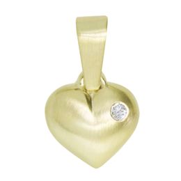 OSTSEE-SCHMUCK Damen Kettenanh&auml;nger "- Herz - Gold 333/000 -", Gelbgold 333, gold, Gelbgold 333, Schmuckanh&auml;nger