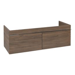 Villeroy & Boch Villeroy und Boch Venticello Waschtisch-Unterschrank A93901VH 125,3 x 42 x 50,2 cm, Griff Chrom, arizona oak