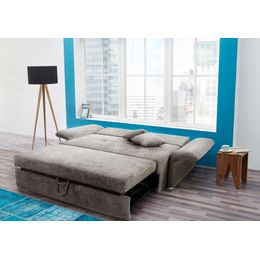 Jockenh&ouml;fer Schlafsofa, B:166cm H:90cm T:102cm, beige, JOCKENH&Ouml;FER GRUPPE, Luxus-Microfaser (100% Polyester);Zierkissen: 100% Polyester, Jugendzimmer, Sofas,