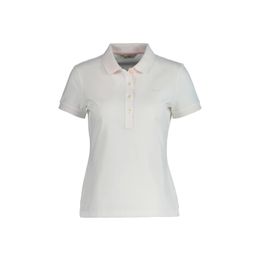 Gant Damen Poloshirt "Poloshirt CONTRAST COLLAR PIQUE POLO 1er Pack", wei&szlig;, Gr. S, Obermaterial: 96% Baumwolle CO. 4% Elasthan EL., Shirts
