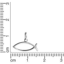 Firetti Damen Kettenanh&auml;nger "Schmuck Geschenk Silber 925 Halsschmuck Anh&auml;nger Fisch", Silber 925 (Sterlingsilber), 0,56 g, silber, Silber 925