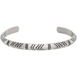 Bruno Banani Damen Armspange "Schmuck", Edelstahl, schwarz, Edelstahl, Armb&auml;nder