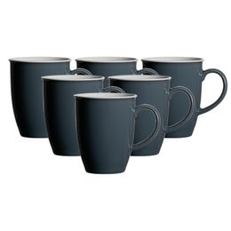Ritzenhoff & Breker Becher "Kaffeebecher Doppio 320 ml 6er Set", grau, RITZENHOFF & BREKER, Trinkgefäße
