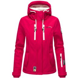 Marikoo Damen Softshelljacke "Kleine Zicke", pink, Gr. S, Obermaterial: 98% Polyester, 2% Elasthan, Innenseite: 100% Polyester, Jacken, sportliche
