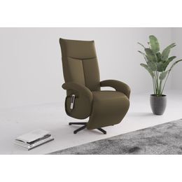 Sit & More TV-Sessel SIT & MORE, B:74cm H:112cm T:82cm, gr&uuml;n, Sessel, "Amica, inkl. Kopfteilverstellung & Drehfunktion", wahlweise mit 2 Motoren, Akku und