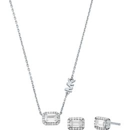 Michael Kors Damen Ohrring und Ketten Set "Mulitpack Schmuck Silber 925 Premium Kors Brilliance", silber, Silber 925 (Sterlingsilber), Schmuck_Sets,