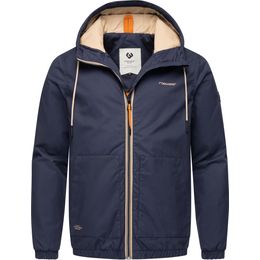 Ragwear Herren Outdoorjacke "Windeyer", blau, Gr. S, Obermaterial: 65% Polyester, 35% Baumwolle, Innenfutter: 100% Polyester, Wattierung: 100%