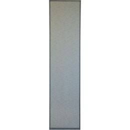 Schiebegardine HOMING, B:60cm H:245cm, grau, Chenille, Polyester, Gardinen, "Faria", modern, Wohnzimmer, Schlafzimmer