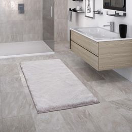 Badematte Paco Home, H:25mm, grau, Polyester, Badematten, "Comfy 340", Badteppich, Soft-Touch-Oberfl&auml;che, besonders weich & flauschig