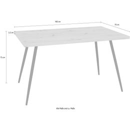 M&auml;usbacher Schreibtisch M&Auml;USBACHER, B:160cm H:75cm T:70cm, schwarz, B&uuml;ro, Tische, "Big System Office", Breite 160 cm