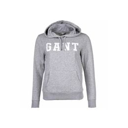 Gant Damen Sweatshirt "Sweatshirt Regular Graphic Hoodie", grau, Gr. XS, Obermaterial: 87% Baumwolle CO. 13% Polyester PES., Sweatshirts