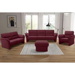 Sessel DOMO collection, B:99cm H:95cm T:88cm, rot, 100% Polyester, Wohnzimmer, Sessel, "Pina elegant und zeitloser Clubsessel, bequemer