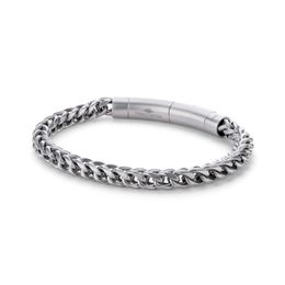 Fynch-Hatton Herren Armband "Schmuck Edelstahl Armkette The Foxtail Chain Fuchsschwanz", 20,5cm, Edelstahl, silber, Edelstahl, Armbänder