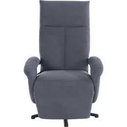 Sit & More TV-Sessel SIT & MORE, B:74cm H:112cm T:82cm, grau, 100% Polyester, Sessel, "Tycoon", wahlweise manuell, mit zwei Motoren oder mit Akku oder mit 2
