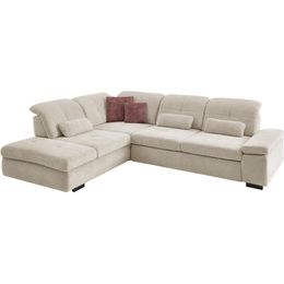 Ecksofa DIE PLANBAR, B:312cm H:85cm T:260cm, beige, 85% Polyester;15% Nylon, Wohnzimmer, Sofas, "MP-IN16012 L-Form mit Federkern-Polsterung", inkl.