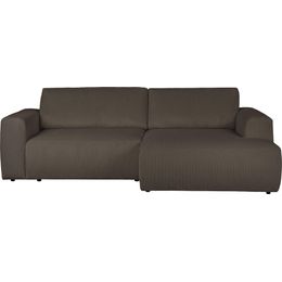 Schlafsofa Home Affaire, B:250cm H:82cm T:143cm, grau, 92% Polyester, 8% Nylon, Jugendzimmer, Sofas, "Noord Schlafecksofa, Breite 250 cm", Cord,