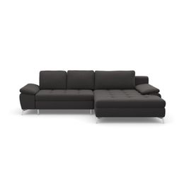 Sit & More Ecksofa SIT & MORE, B:290cm T:163cm, grau, Wohnzimmer, Sofas, "Latigo L-Form", mit Mega-Recamiere, wahlweise mit Bettfunktion und Bettkasten