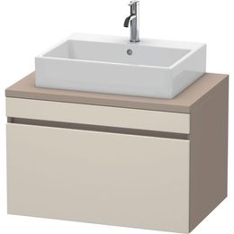 Duravit DuraStyle Waschtisch-Unterschrank DS531209143 80 x 54,8 cm, taupe/basalt matt, f&uuml;r Konsole, 1 Auszug