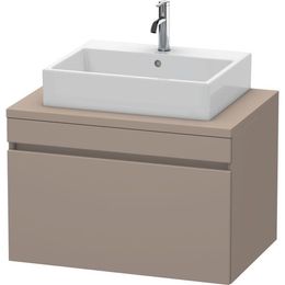 Duravit DuraStyle Waschtisch-Unterschrank DS531204343 80 x 54,8 cm, basalt matt, f&uuml;r Konsole, 1 Auszug