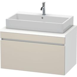 Duravit DuraStyle Waschtisch-Unterschrank DS531309118 90 x 54,8 cm, taupe/wei&szlig; matt, f&uuml;r Konsole, 1 Auszug