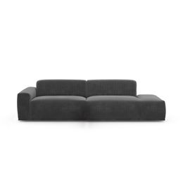 Big-Sofa Trendmanufaktur, B:277cm H:72cm T:107cm, grau, 88% Polyester, 12% Polyacrl, Sofas, "Braga, mit hochwertigem Kaltschaum, Megasofa, in Cord