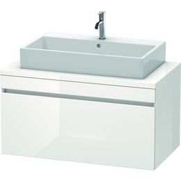 Duravit DuraStyle Waschtisch-Unterschrank DS531402222 100 x 54,8 cm, wei&szlig; hochglanz, f&uuml;r Konsole, 1 Auszug
