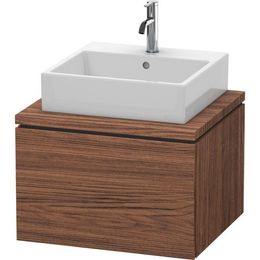 Duravit L-Cube Waschtisch-Unterschrank LC581002121 62 x 54,7 cm, nussbaum dunkel, f&uuml;r Konsole, 1Auszug