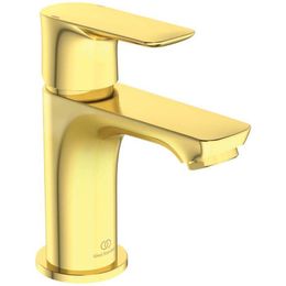 Ideal Standard Connect Air Waschtischarmatur A7018A2 5 l/min, Ausladung 90mm, ohne Ablaufgarnitur, brushed gold