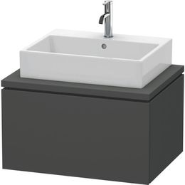 Duravit L-Cube Waschtisch-Unterschrank LC581104949 72 x 54,7 cm, graphit matt, f&uuml;r Konsole, 1Auszug