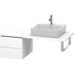 Duravit L-Cube Unterschrank LC583601818 42 x 54,7 cm, wei&szlig; matt, f&uuml;r Konsole, 2 Schubk&auml;sten