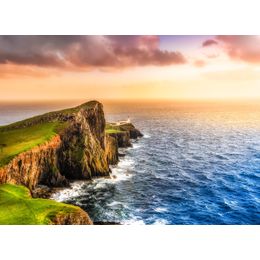 papermoon Fototapete "Neist Point Lighthouse", B/L: 5m x 2,8m, Bahnen: 10 Stk., bunt, Tapeten