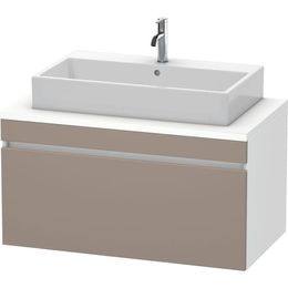 Duravit DuraStyle Waschtisch-Unterschrank DS531404318 100 x 54,8 cm, basalt matt/wei&szlig; matt, f&uuml;r Konsole, 1 Auszug