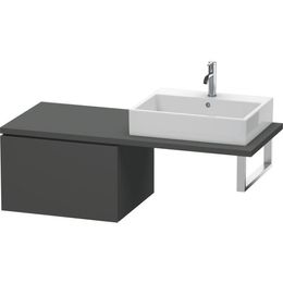 Duravit L-Cube Unterschrank LC583304949 62 x 54,7 cm, graphit matt, f&uuml;r Konsole, 1 Auszug
