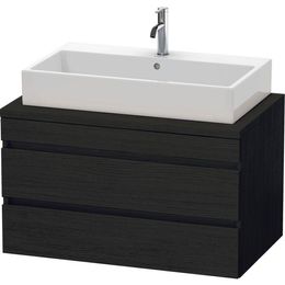 Duravit DuraStyle Waschtisch-Unterschrank DS531801616 90 x 54,8 cm, Eiche schwarz, f&uuml;r Konsole, 2 Schubk&auml;sten