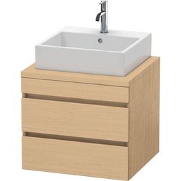 Duravit DuraStyle Waschtisch-Unterschrank DS531503030 60 x 54,8 cm, Eiche natur, f&uuml;r Konsole, 2 Schubk&auml;sten
