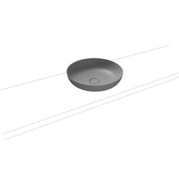 Kaldewei Miena Waschtisch-Schale 909306003663 3180, &Oslash; 45 cm, cool grey 30, Perl-Effekt, ohne &Uuml;berlauf, ohne Hahnloch, Schallschutz