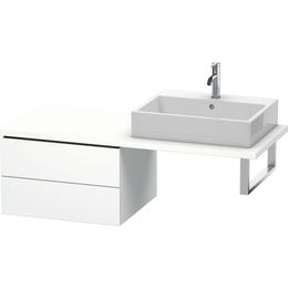 Duravit L-Cube Unterschrank LC583801818 62 x 54,7 cm, wei&szlig; matt, f&uuml;r Konsole, 2 Schubk&auml;sten