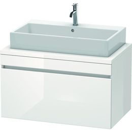 Duravit DuraStyle Waschtisch-Unterschrank DS531302218 90 x 54,8 cm, wei&szlig; hochglanz/wei&szlig; matt, f&uuml;r Konsole, 1 Auszug