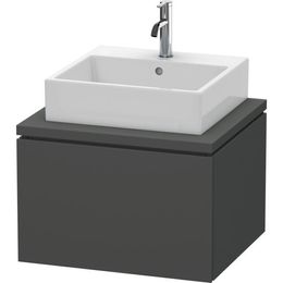 Duravit L-Cube Waschtisch-Unterschrank LC581004949 62 x 54,7 cm, graphit matt, f&uuml;r Konsole, 1Auszug