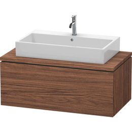 Duravit L-Cube Waschtisch-Unterschrank LC581902121 102 x 54,7 cm, nussbaum dunkel, f&uuml;r Konsole, 2 Schubk&auml;sten