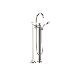 Dornbracht Vaia Wannen-Zweiloch-Armatur 25943809-08 freistehend, mit Brausegarnitur, platin