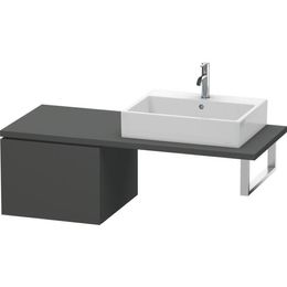 Duravit L-Cube Unterschrank LC583204949 52 x 54,7 cm, graphit matt, f&uuml;r Konsole, 1 Auszug