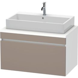 Duravit DuraStyle Waschtisch-Unterschrank DS531304318 90 x 54,8 cm, basalt matt/wei&szlig; matt, f&uuml;r Konsole, 1 Auszug